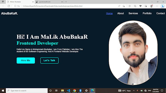 Be Your Front End Web Developer Using Html Css Javascript By Bakkar098 Fiverr
