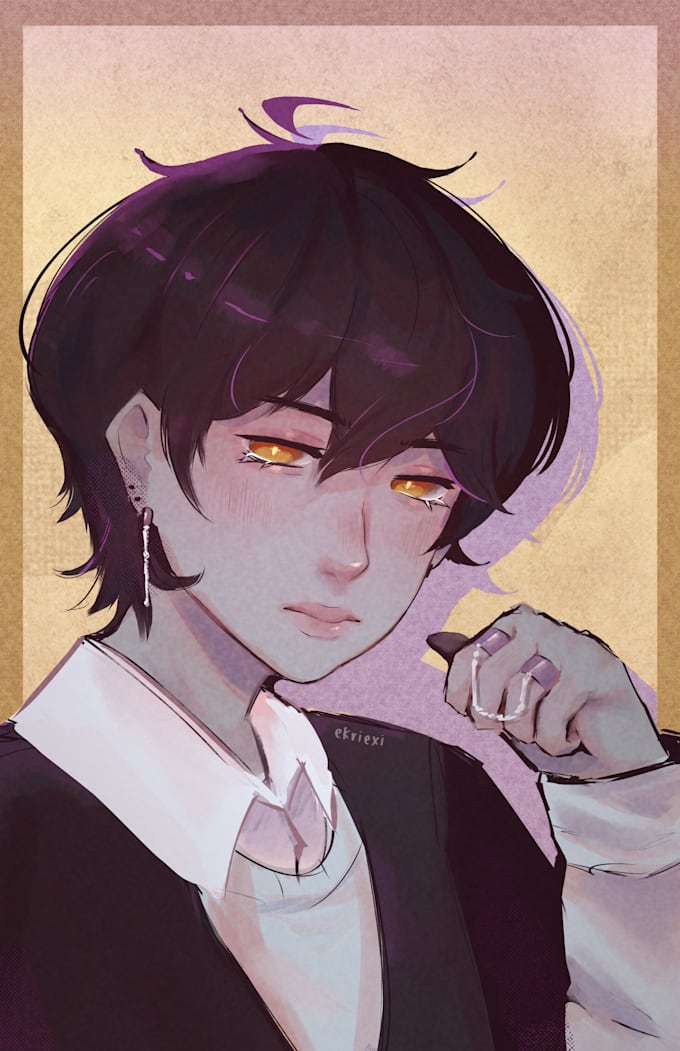 Draw a bust up oc illustration by Ekriexi | Fiverr