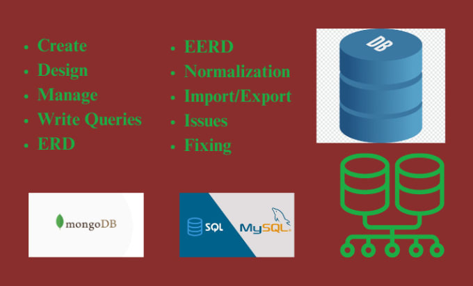 Design Sql Database Queries Erds Mysql Tasks Oracle By Ram09812 Fiverr