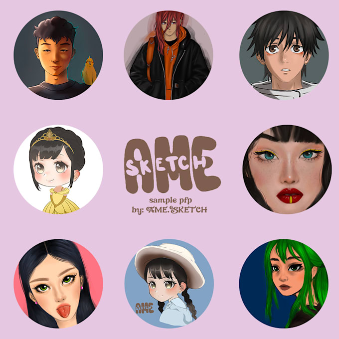 Draw you a streaming, or gaming pfp in anime or chibi style by Ame ...