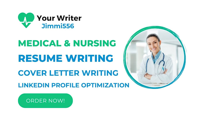 Write medical and nursing resume, cv, cover letter and optimize linkedin by Jimi556 | Fiverr