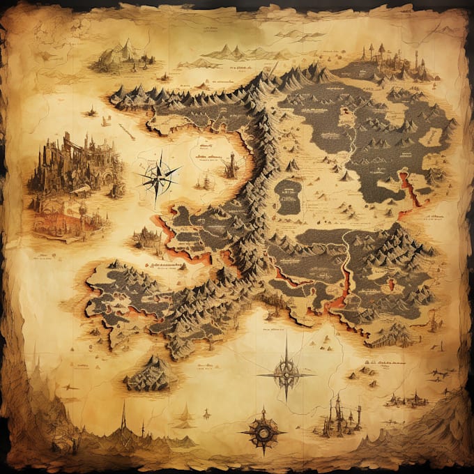Create high quality fantasy map by Rzymislawahus | Fiverr