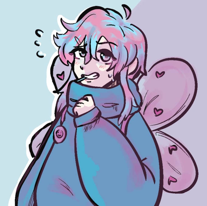 Draw digital art in an anime and cartoony style by Keta_m | Fiverr