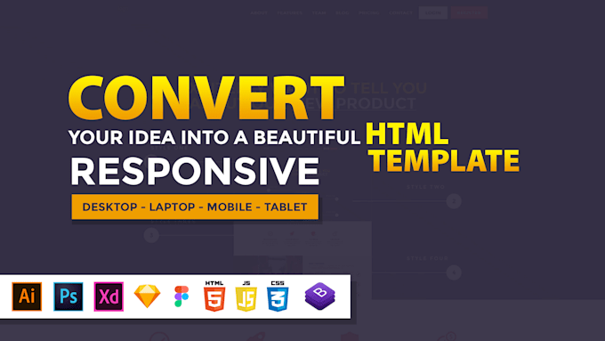 Html css php form psd to html by Designinvento | Fiverr