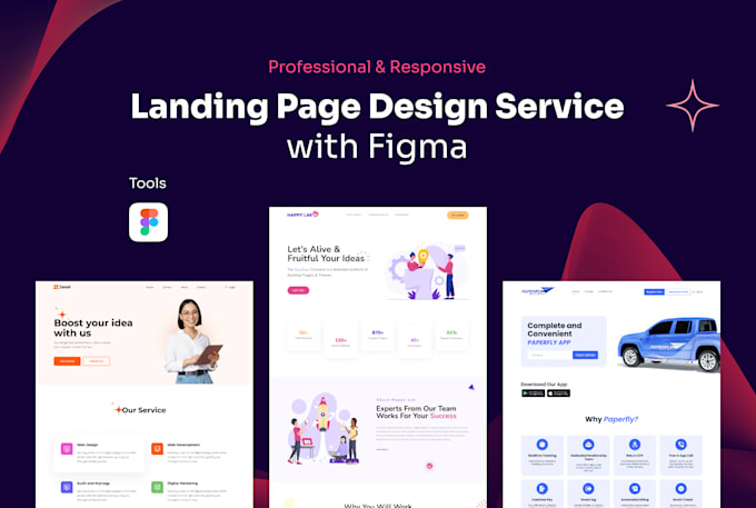 Design professional and responsive landing page in figma by Ranaa01 | Fiverr