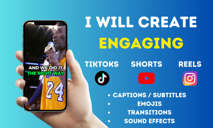 Create engaging instagram reels, tiktoks, and youtube shorts by ... Create engaging instagram reels, tiktoks, and youtube shorts by ...