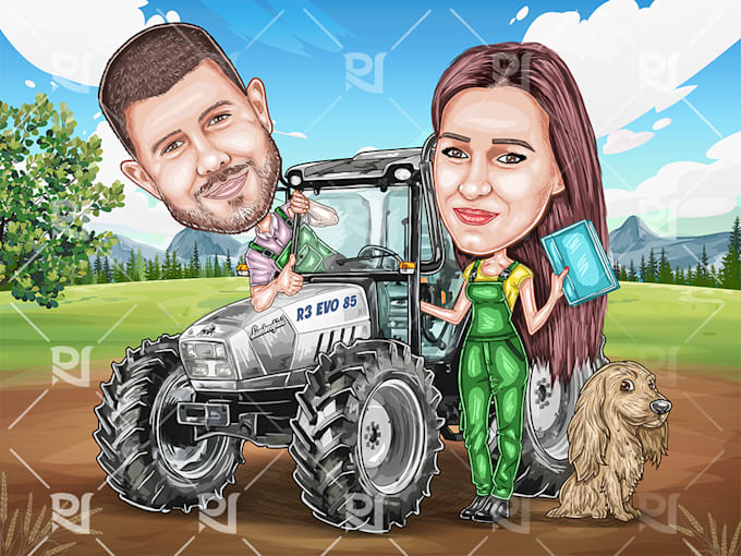 Make a custom caricature by Pocomaxs2 | Fiverr