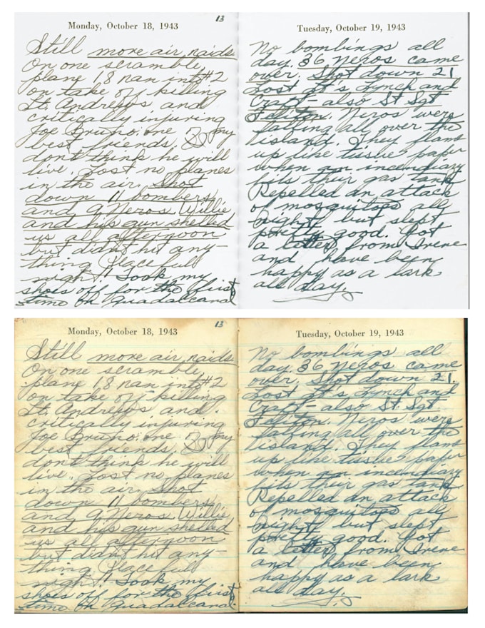 Cleanup, restore, enhance and repair your old documents by Strawtray ...