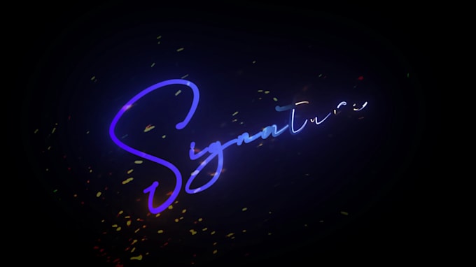 A creative 2d signature animation by Kudovbenko | Fiverr