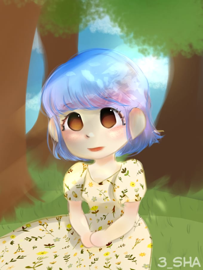 Draw a cute detailed chibi by Isha_3sha | Fiverr