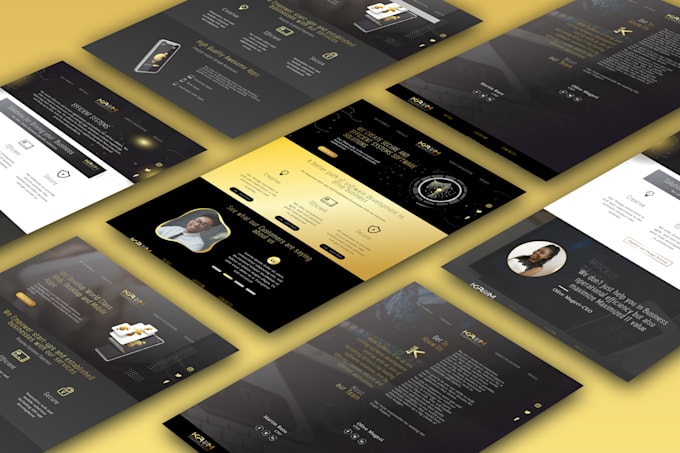 Design a professional landing page template using figma by Lexamash ...