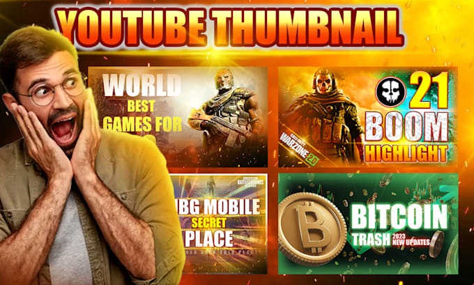Do design attractive youtube thumbnail by Athurugiriya | Fiverr
