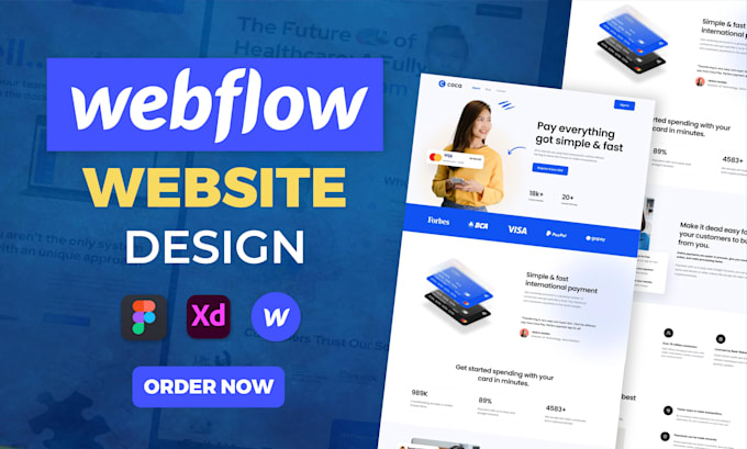 Design or develop responsive webflow website, figma to webflow, webflow expert by Imamasraful ...