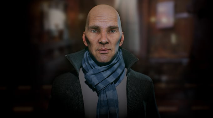 Make done of high detailed 3d humanoid character model for game or ...