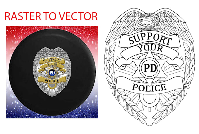 Create vector tracing logo, raster to vector ai, vectorize image, by ...