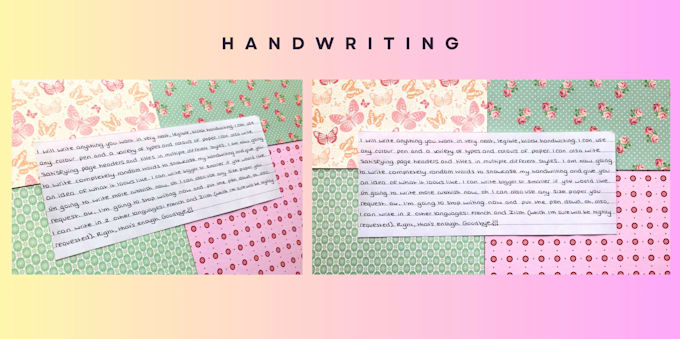 Handwrite anything in neat, block handwriting by Scommer100 | Fiverr