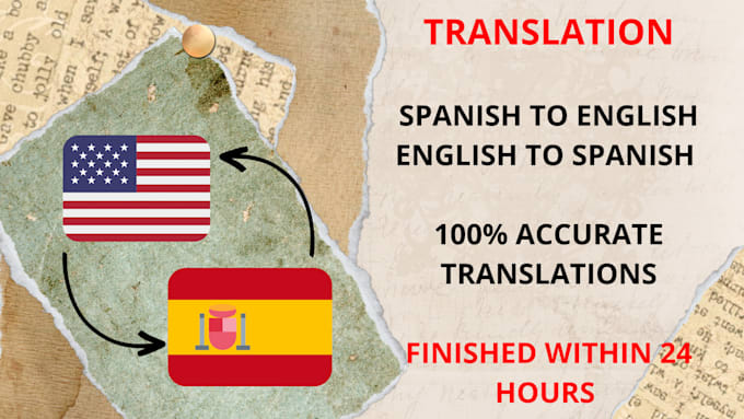Expertly translate english to spanish or spanish to english by ...