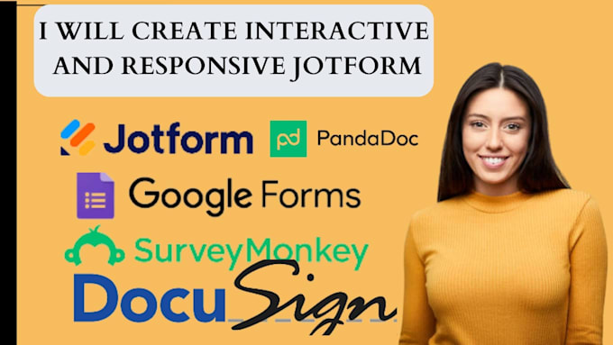 Create and design responsive form using jotform typeform google form ...