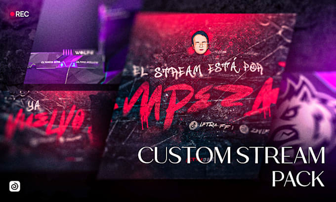 Create a streampack for your livestreams by Chullavidaec | Fiverr