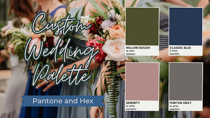 Create a color palette for your wedding by Foxierdesign | Fiverr