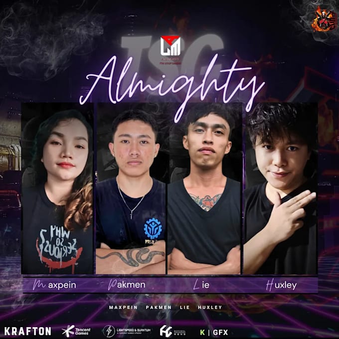 Design a roster for esports team by Kacieee | Fiverr