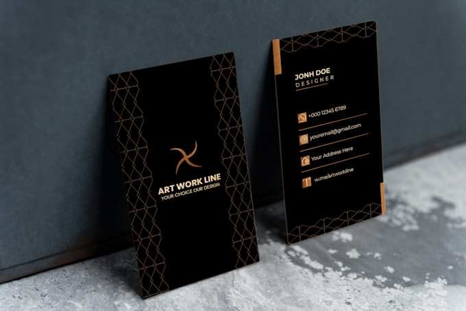 Create professional luxury business card with two concepts by ...