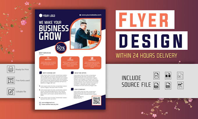 Design perfect flyer, bi fold, tri fold for your business or product by ...