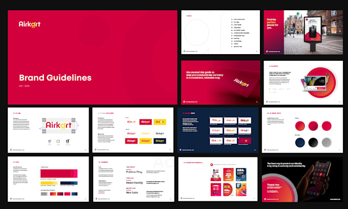 Design brand style guides identity with logo design guidelines branding ...