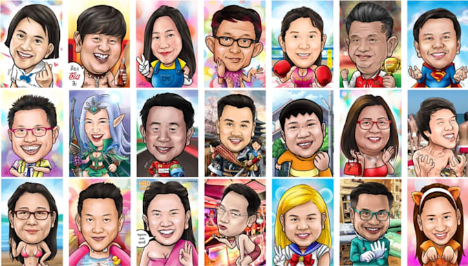 Draw funny chic style art illustration digital painting by Darkbunny ...