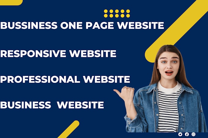 Design business one page,responsive,professional website by ...