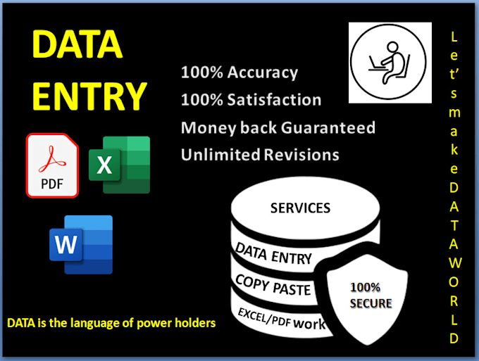 Do data entry copypaste data collection pdf to excel by Silveripreethi | Fiverr