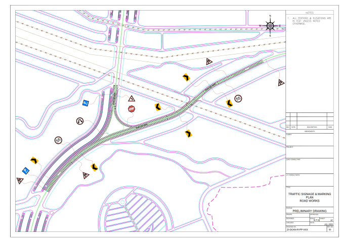 Traffic marking and signage plan by Ubaid_abbas | Fiverr