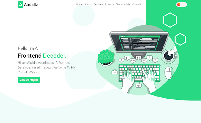 Build a front end website for you by Abdalla_mon | Fiverr