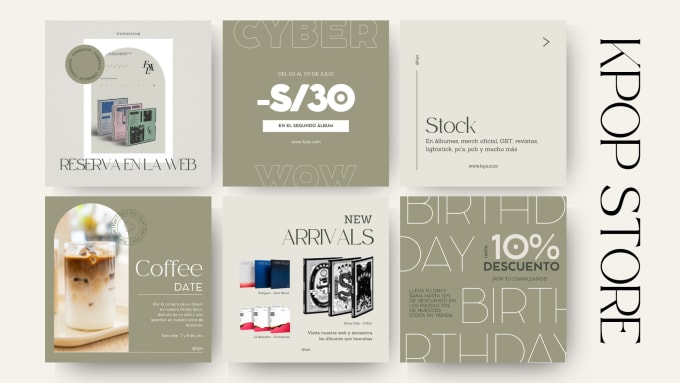 Create editable canva instagram templates by Ceruidas | Fiverr