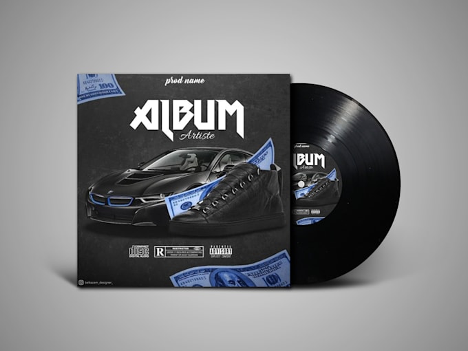 Do rap album cover art or hiphop music artwork by Herowixx | Fiverr