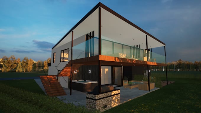 Render the exterior of your sketchup 3d model by Lisajcreatives | Fiverr