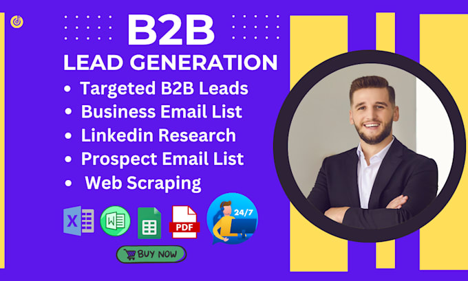 Do b2b lead generation, copy past and business email list building by Expert_sharif1 | Fiverr