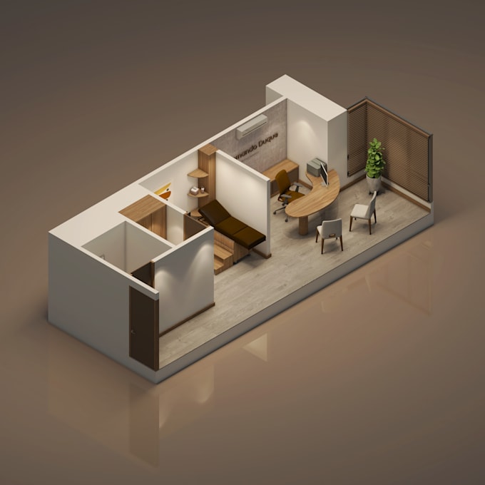 Create 3d floorplan on 3ds max and vray by Aduquem | Fiverr
