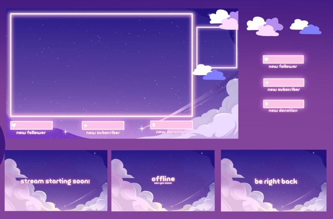 Create a custom twitch overlay by Xhzsyb | Fiverr Create a custom twitch overlay by Xhzsyb | Fiverr