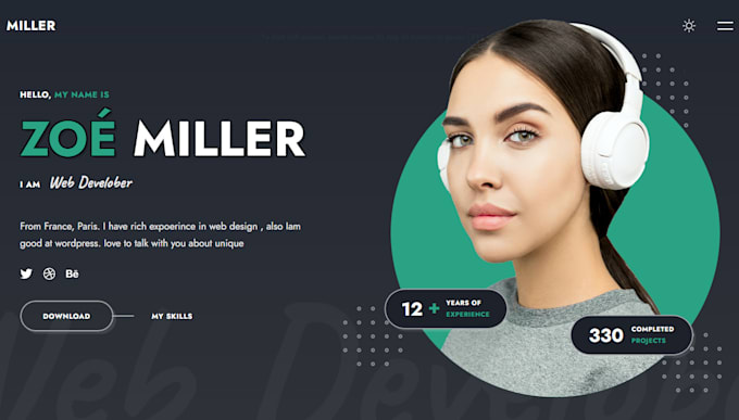 Create A Full Responsive Portfolio With Reactjs Html Css Mui By Qblink461 Fiverr 