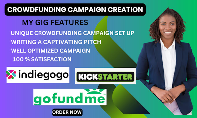 Create a unique gofundme kickstarter indiegogo fundraising ...