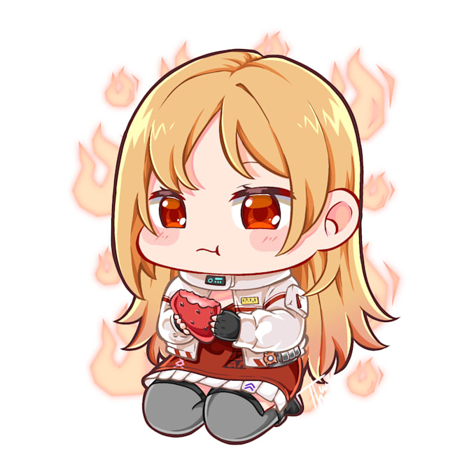 Draw chibi anime char by Thasyawd | Fiverr
