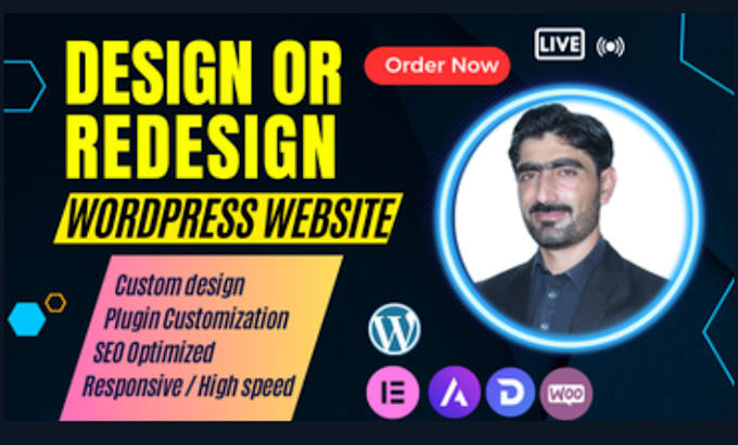 Create, customize, edit, fix, rebuild, redesign wordpress website by ... Create, customize, edit, fix, rebuild, redesign wordpress website by ...