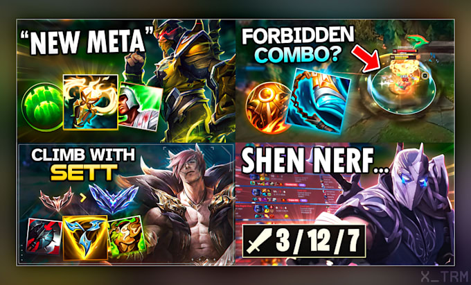 Create league of legends thumbnails by X_trm_ | Fiverr