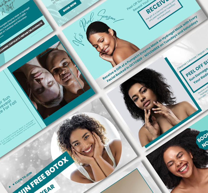 Design newsletter for your aesthetic spa business by Iamcarolineso | Fiverr