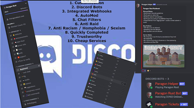 Create your discord server with all necessary addons to make it ...