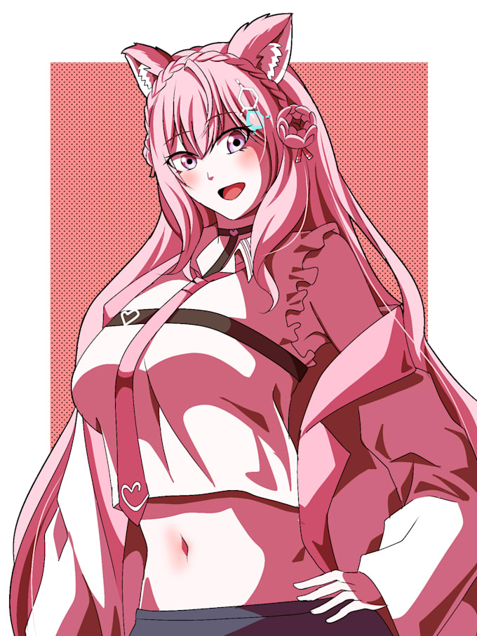 Draw Your Furry Or Kemonomimi Character In Anime Style By Rizpebrian