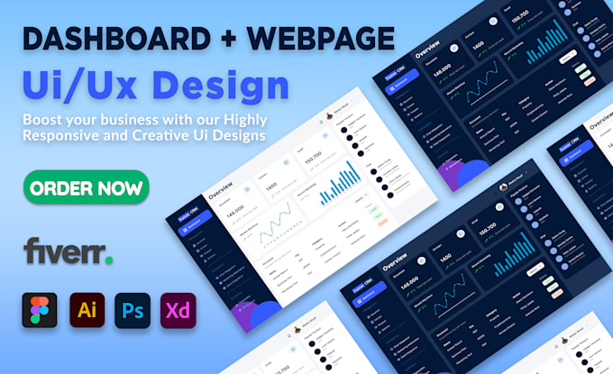 Design dashboard, web app, mobile app, and admin panel ui by Graphic360 ...