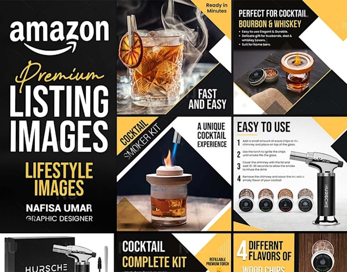 Amazon infographic, listing, and lifestyle images by Haristahir17 | Fiverr