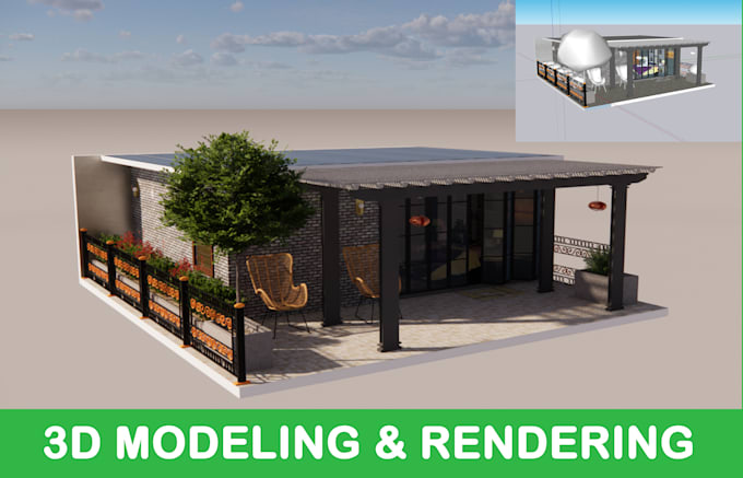 Do 3d interior, exterior design modeling, rendering and walkthrough by Milinda_m | Fiverr